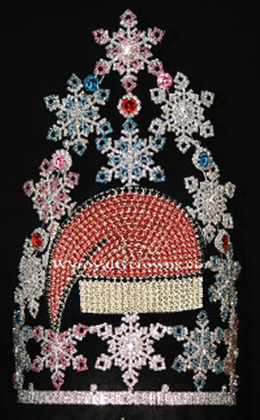 Custom snowman rhinestone crowns custom christmas pageant crowns pageant crowns wholesale crysrtal tiaras crowns