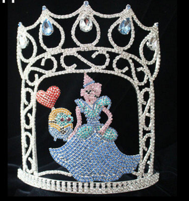 Minions cartoon theme pageant crowns and tiaras rhinestone crystal crowns tiaras manufactuer cheap pageant crowns sale