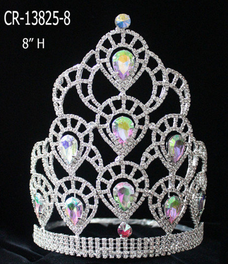 10 inch tall pageant rhinestone crowns and tiaras clear rhinestone pageant crowns and tiaras tall pageant crowns