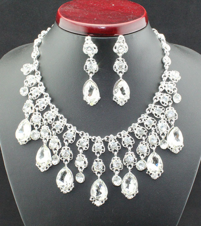 Big rhinestone jewelry high quanlity jewelry supplier manufactuer pai crown jewelry wholesale party pageants women