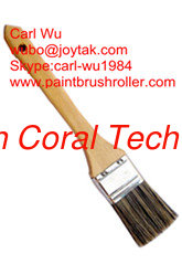 Paint brush Natural pure bristle Chinese bristle synthetic mix wood handle factory made 1 inch PB-008