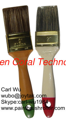 Paint brush natural pure bristle Chinese bristle brush synthetic mixwood handle plastic handle 2 inch PB-007