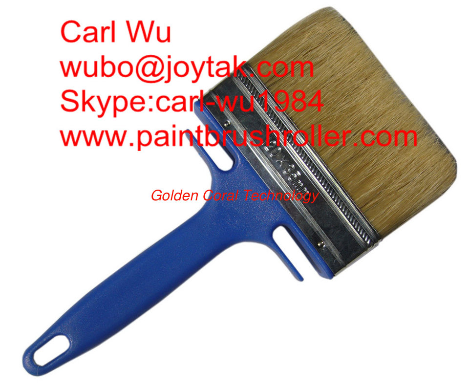 Varnish style natural bristle Chinese bristle paint brush wood handle plastic handle 4 inch PB-000