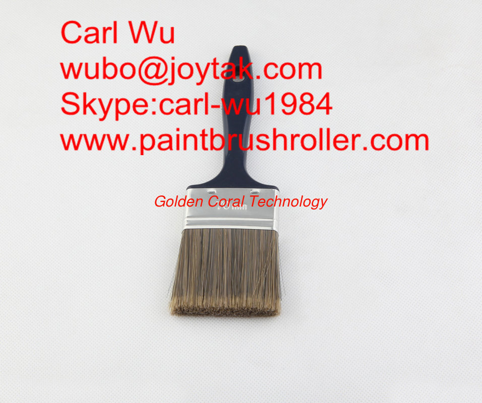 Natural pure bristle Chinese bristle synthetic mix paint brush wood handle plastic handle 4 inch PB-002