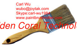 Natural pure bristle Chinese bristle synthetic mix paint brush wood handle plastic handle 2 inch PB-011
