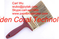 Natural pure bristle Chinese bristle synthetic mix paint brush wood handle plastic handle 4 inch PB-013