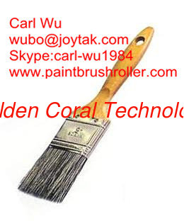 Natural pure bristle Chinese bristle synthetic mix paint brush wood handle plastic handle 1.5 inch PB-014