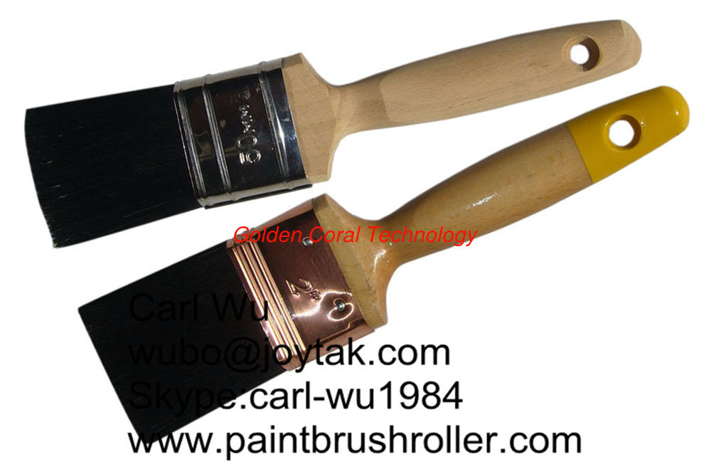 Natural bristle Chinese bristle synthetic mix 2 piece paint brush sets wood handle plastic handle 2 inch PBS-002