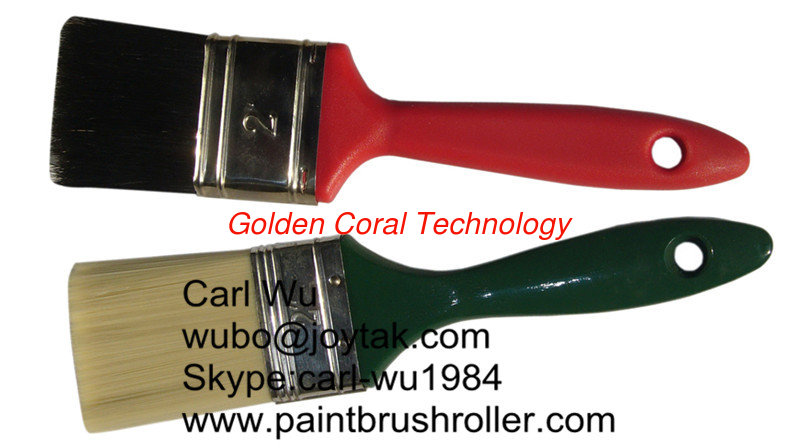 Natural bristle Chinese bristle synthetic mix 2 piece paint brush sets wood handle plastic handle 2 inch PBS-007