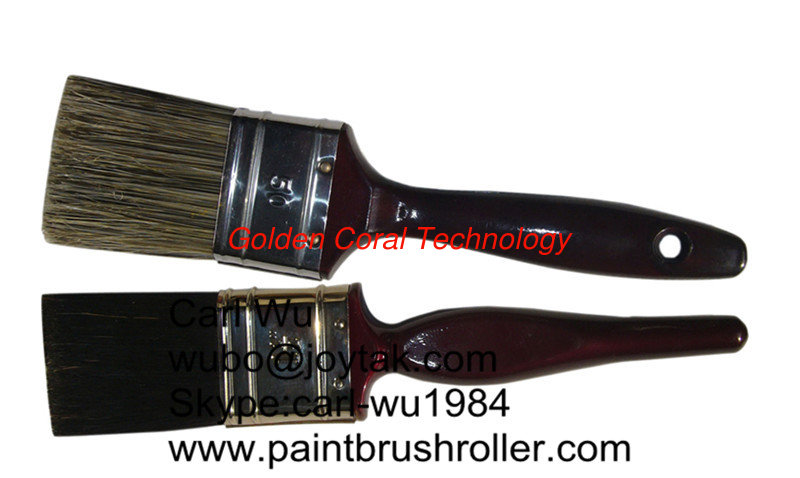 Natural bristle Chinese bristle synthetic mix 2 piece paint brush sets wood handle plastic handle 2 inch PBS-008