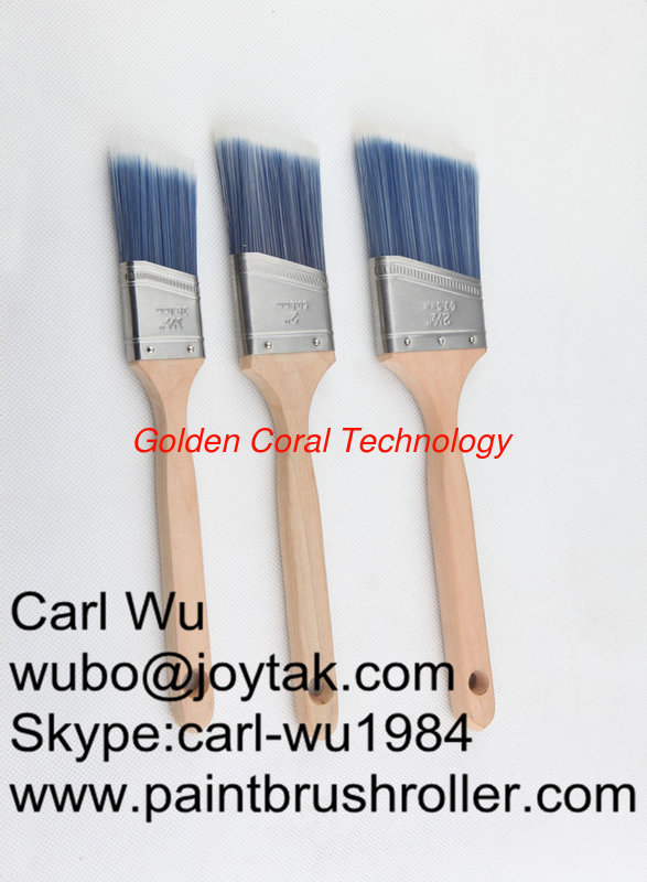 Natural bristle Chinese bristle synthetic mix 3 piece paint brush sets wood handle plastic handle 2 inch PBS-015