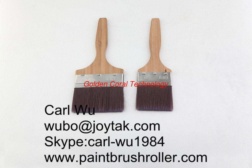 Natural bristle Chinese bristle synthetic mix 2 piece paint brush sets wood handle plastic handle 5 inch PBS-017
