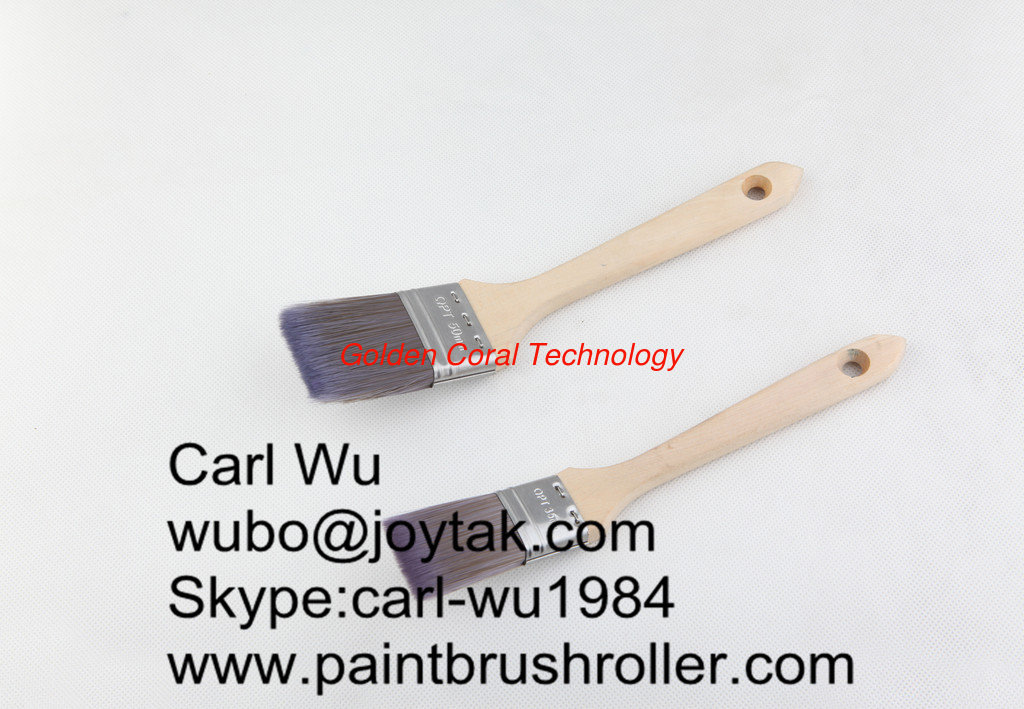 Natural bristle Chinese bristle synthetic mix 2 piece paint brush sets wood handle plastic handle 2 inch PBS-020