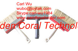 Natural pure bristle Chinese bristle synthetic mix shed fence paint brush wood handle plastic handle 5 inch WB-002