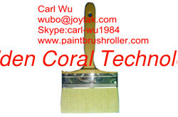 Natural pure bristle Chinese bristle synthetic mix shed fence paint brush wood handle plastic handle 4 inch WB-003