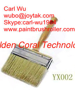 Natural pure bristle Chinese bristle synthetic mix shed fence wall paint brush wood handle plastic handle 5 inch WB-008