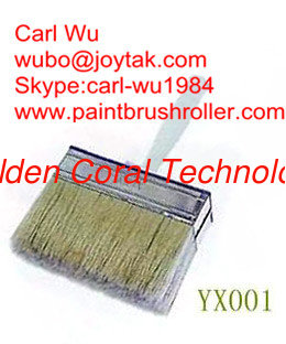 Natural pure bristle Chinese bristle synthetic mix shed fence wall paint brush wood handle plastic handle 5 inch WB-009