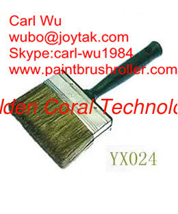 Natural pure bristle Chinese bristle synthetic mix shed fence wall paint brush wood handle plastic handle 5 inch WB-010
