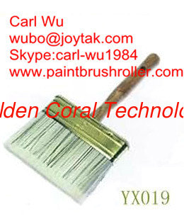 Natural pure bristle Chinese bristle synthetic mix shed fence wall paint brush wood handle plastic handle 5 inch WB-014