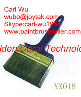 Natural pure bristle Chinese bristle synthetic mix shed fence wall paint brush wood handle plastic handle 5 inch WB-015