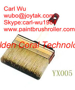 Natural pure bristle Chinese bristle synthetic mix shed fence wall paint brush wood handle plastic handle 3 inch WB-017