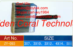 Natural bristle Chinese bristle synthetic mix shed fence ceiling wall paint brush wood plastic handle 5 inch WB-021