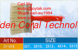 Natural bristle Chinese bristle synthetic mix shed fence ceiling wall paint brush wood plastic handle 5 inch WB-023