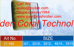 Natural bristle Chinese bristle synthetic mix shed fence ceiling wall paint brush wood plastic handle 3 inch WB-024