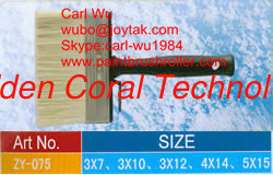 Natural bristle Chinese bristle synthetic mix shed fence ceiling wall paint brush wood plastic handle 4 inch WB-027