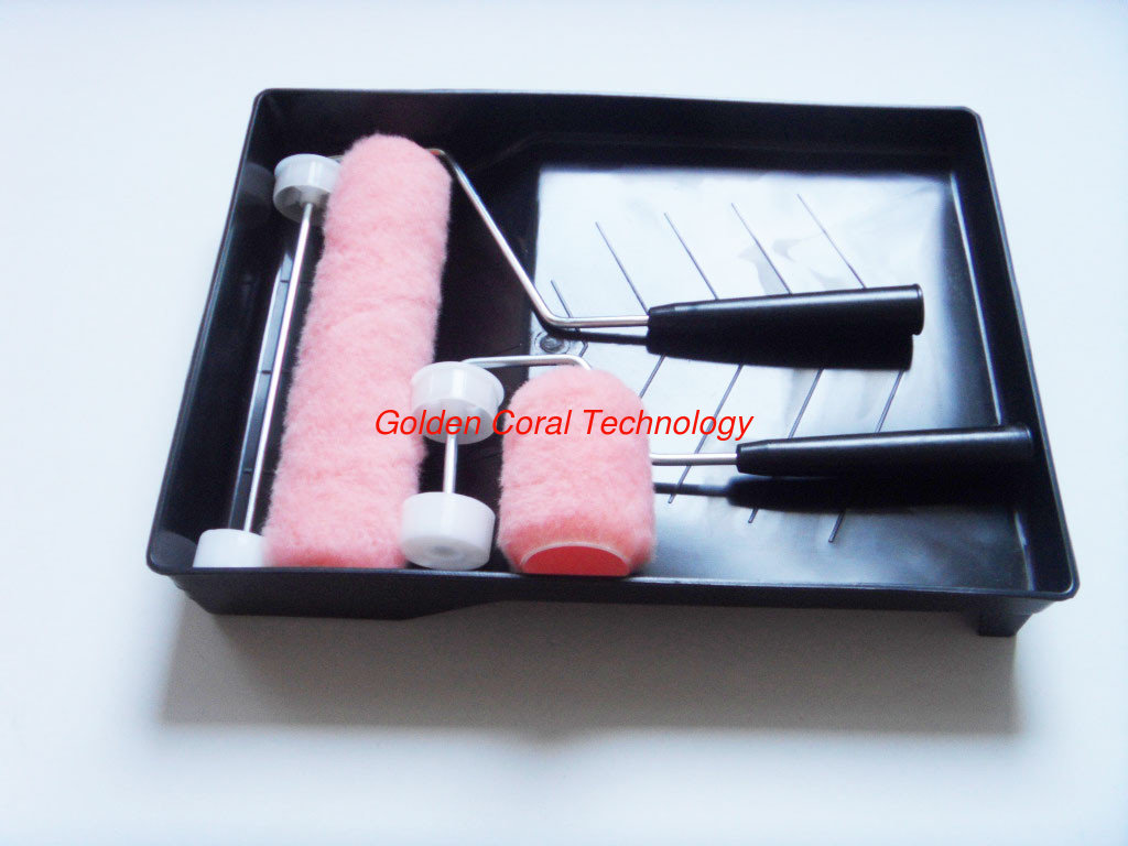 Double paint roller set paint roller tray for professional finish BT-XS17