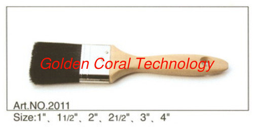 Wooden handle pure natural bristle Chinese bristle synthetic mix paint brush No.2011
