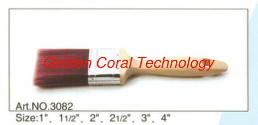 Wooden handle pure natural bristle Chinese bristle synthetic mix paint brush No.3082