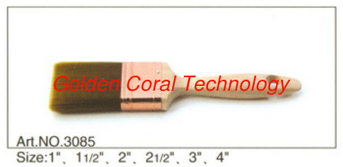 Wooden handle pure natural bristle Chinese bristle synthetic mix paint brush No.3085