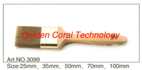 Wooden handle pure natural bristle Chinese bristle synthetic mix paint brush No.3099