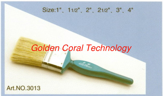 Plastic handle pure natural bristle Chinese bristle synthetic mix paint brush No.3013