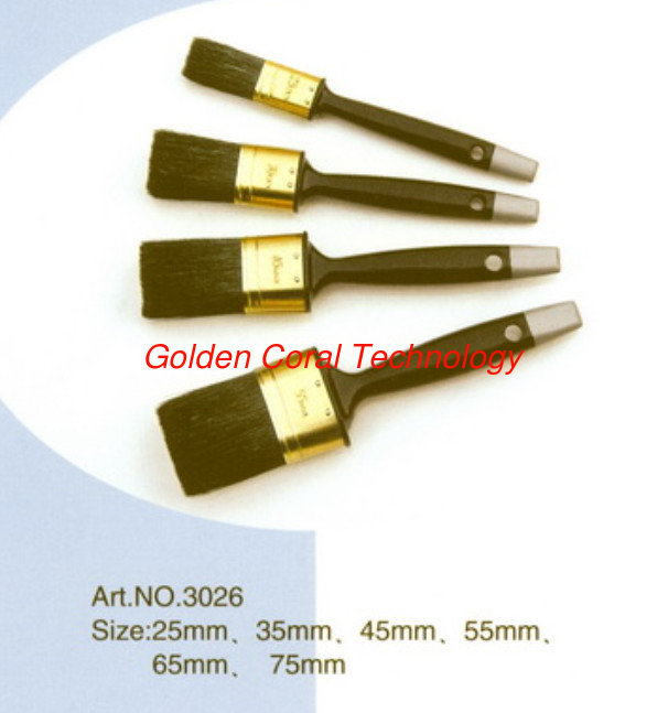 Plastic handle pure natural bristle Chinese bristle mix 4 piece paint brush sets No.3026