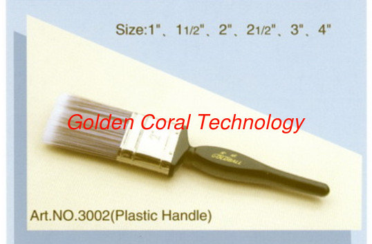 Plastic handle pure natural bristle Chinese bristle synthetic mix paint brush No.3002