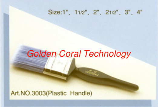 Plastic handle pure natural bristle Chinese bristle synthetic mix paint brush No.3003