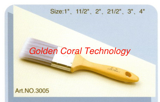 Polyester handle pure natural bristle Chinese bristle synthetic mix paint brush No.3005