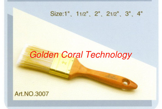 Polyester handle pure natural bristle Chinese bristle synthetic mix paint brush No.3007