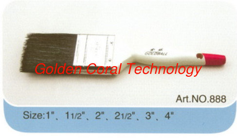 Best quality factory made different size wooden handle pure bristle paint brush No.888