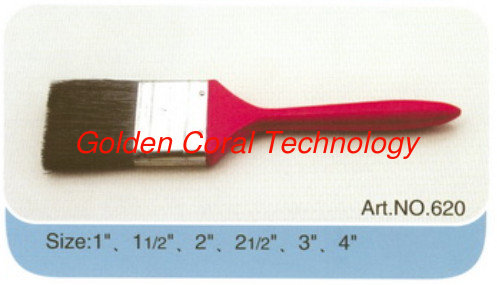 Best quality factory made different size wooden handle pure bristle paint brush No.620