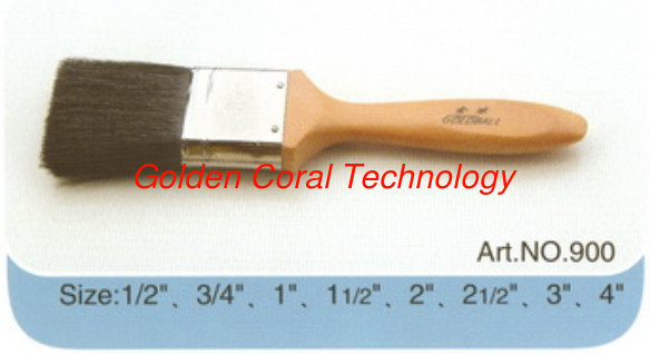 Chinese bristle plastic or wooden handle pure bristle high quality paint brush No.900