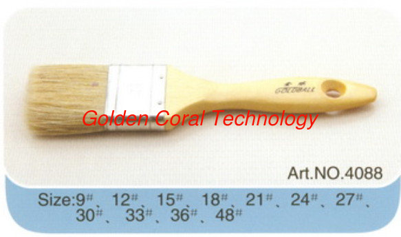 From 9" to 48" plastic or wooden handle pure bristle high quality paint brush No.4088