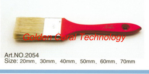 Red wooden handle pure bristle PET/PP synthetic fiber or non-synthetic paint brush No.2054