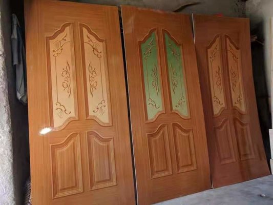 China 2.7mm,3mm PU paper  MDF Door Skin/PU paper PLYWOOD door skin supplier