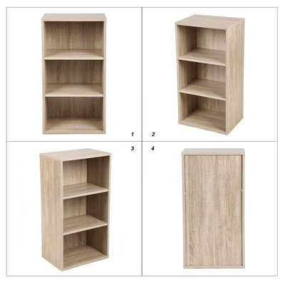 Modern design Living Room MDF Wood portable book shelf furniture supplier