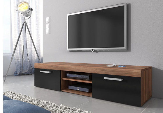TV stand Cabinet and open storage options Chipboard with melamine finish Oak and White supplier