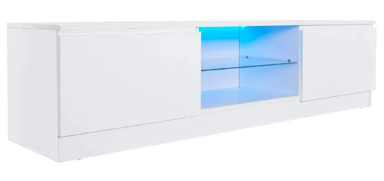 TV stand Cabinet and open storage options Chipboard with melamine finish Oak and White supplier