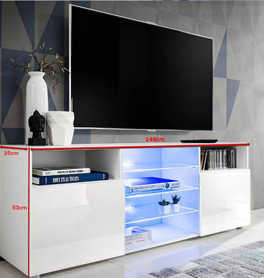 TV stand Cabinet and open storage options Chipboard with melamine finish Oak and White supplier